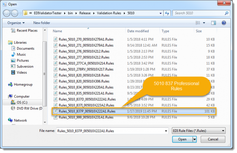 EDI Rules Creator – RDPCrystal EDI Library