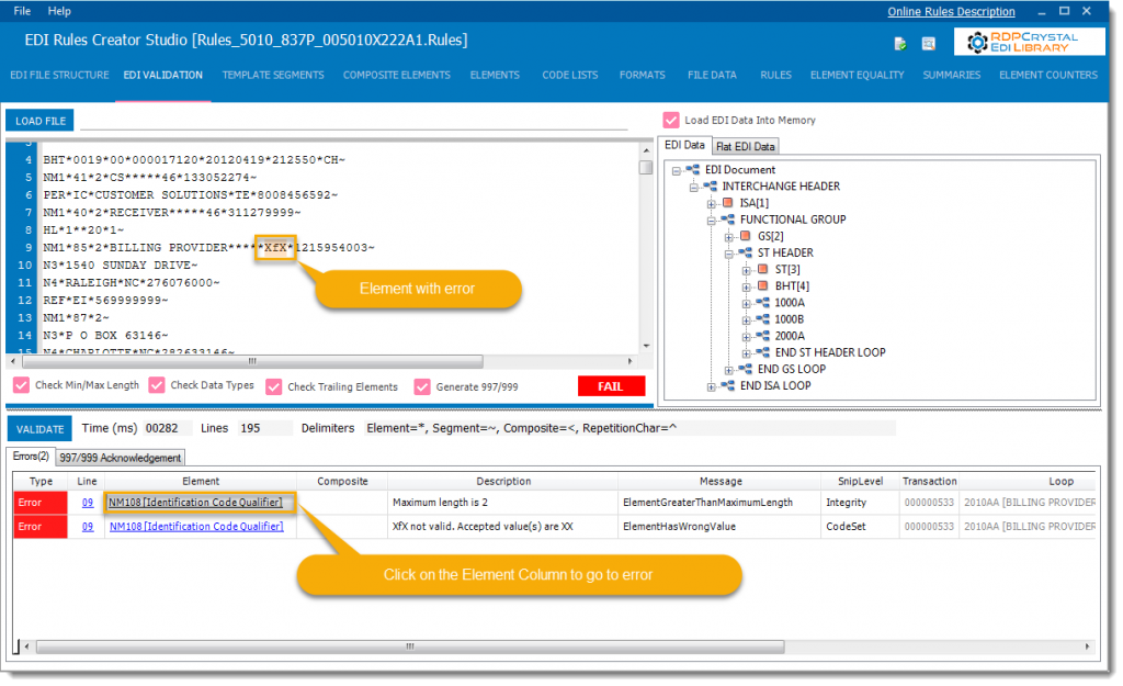 EDI Rules Creator – RDPCrystal EDI Library