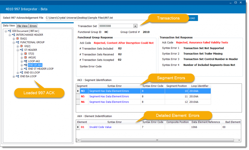 EDI Rules Creator – RDPCrystal EDI Library