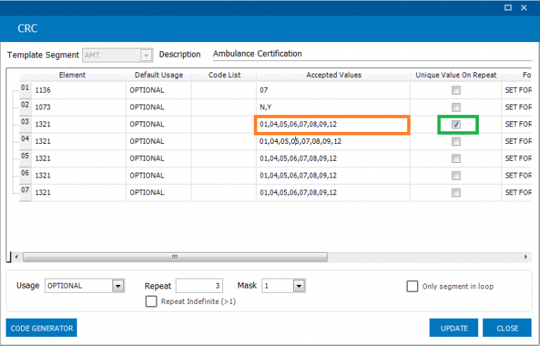 Unique Values – RDPCrystal EDI Library
