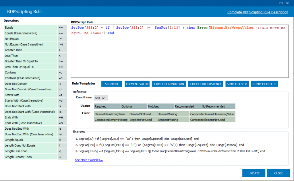 EDI Rules Creator – RDPCrystal EDI Library